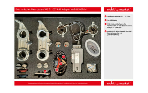 Elektronisches Messsystem VAS 611007 inkl. Adapter VAS 611007/14 ...